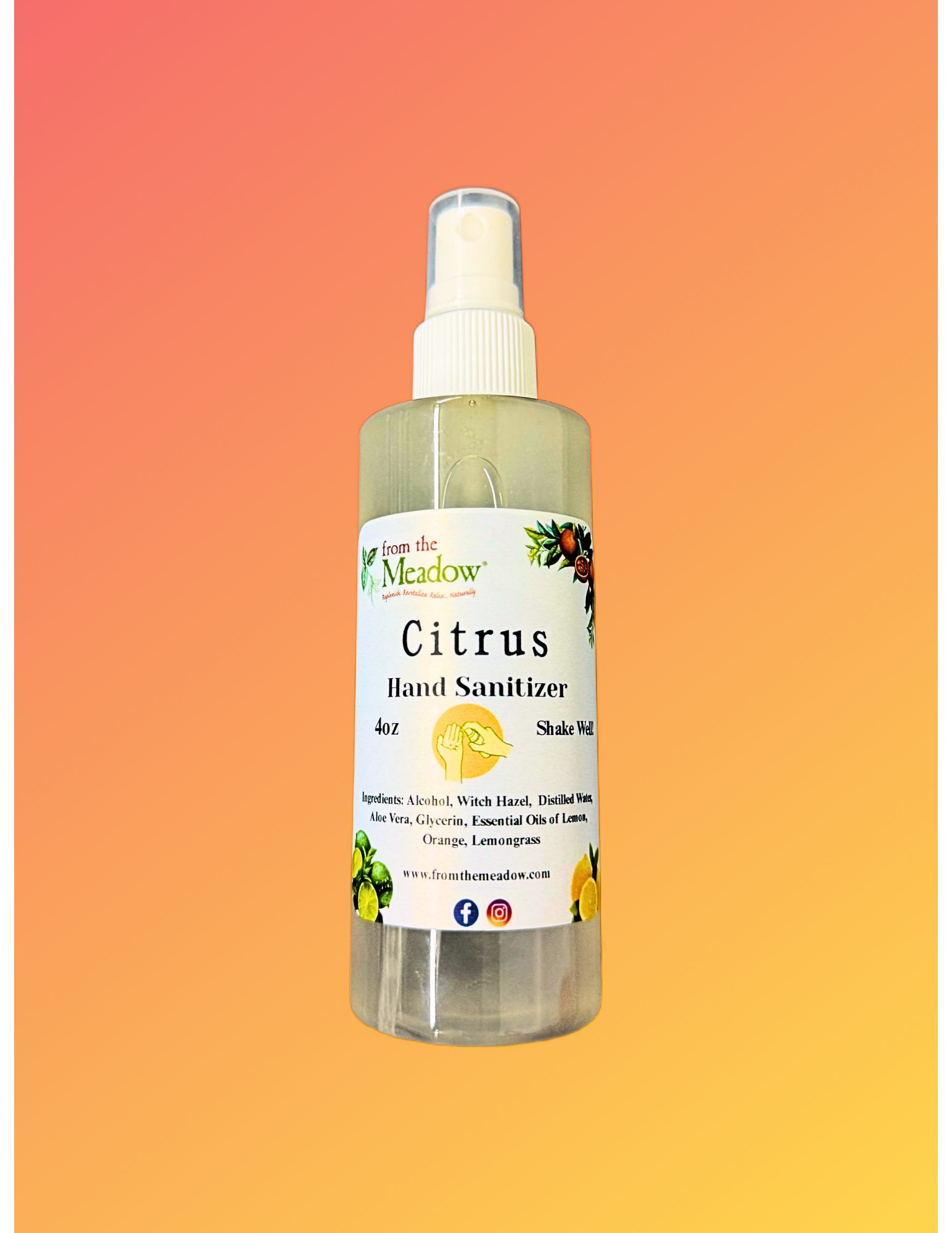 Citrus Hand Sanitizer – From the Meadow